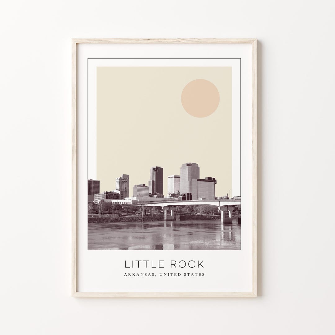 Little Rock Poster Print, Little Rock Travel Poster, Little Rock ...