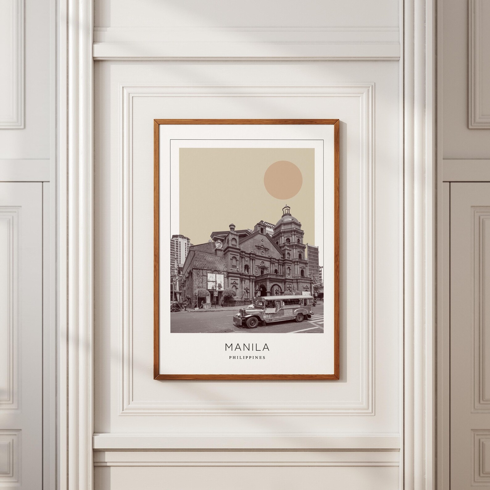 Manila Poster Print, Manila Travel Poster, Manila Minimalistic Wall Art ...