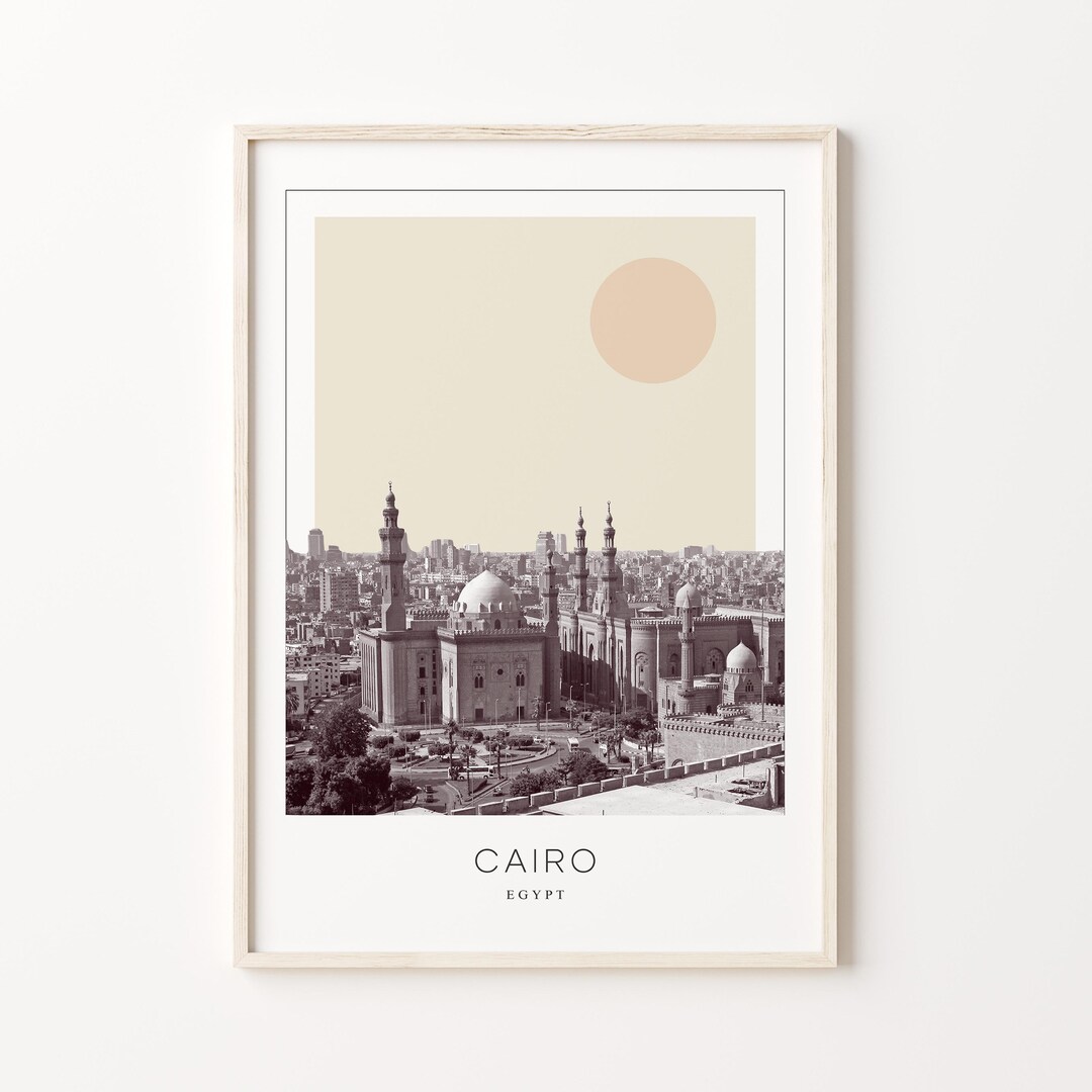 Cairo Poster Print, Cairo Travel Poster, Cairo Minimalistic Wall Art ...