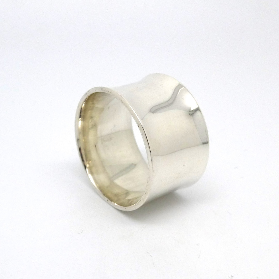 Wide Sterling Silver Ring Band With a Flare Made to Order in Your Size ...