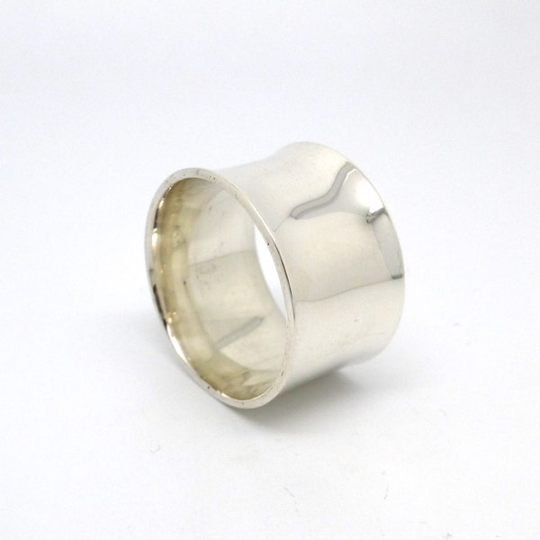 Wide Sterling Silver Ring - Etsy