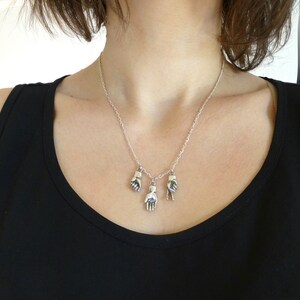 Rock, Paper, Scissors Necklace - Etsy