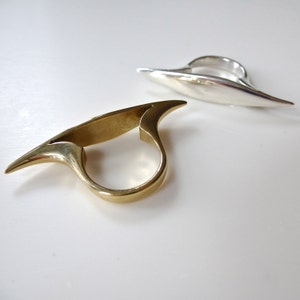 Big Bold Rocker Ring in Sterling Silver - Etsy