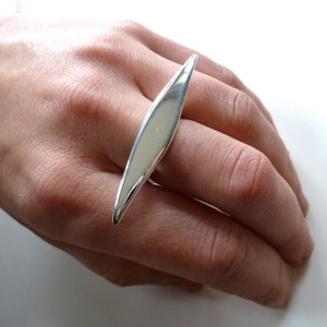 Big Bold Rocker Ring in Sterling Silver - Etsy