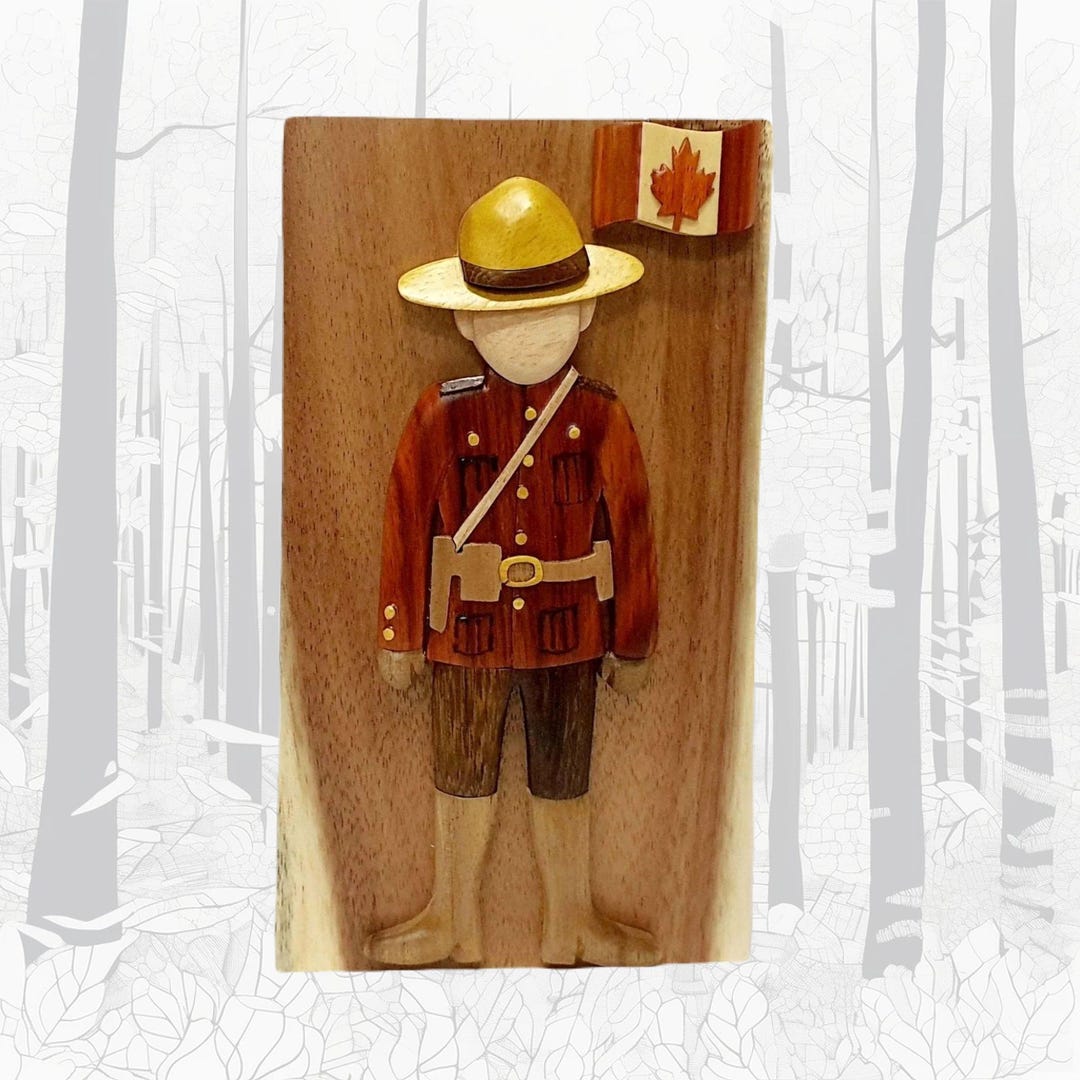 Royal Mountie, Carver Dan's Puzzle Boxes, Hand-crafted Wooden Keepsake ...