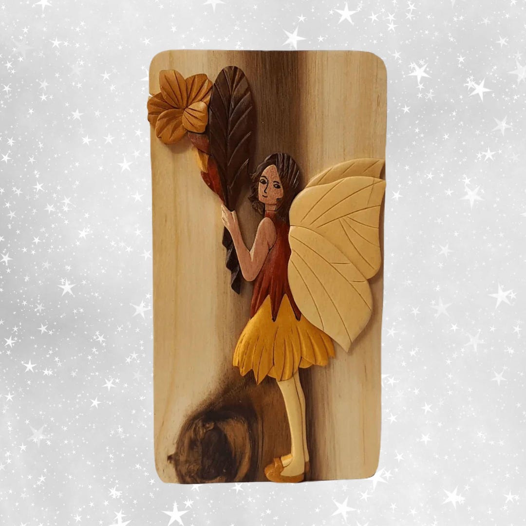 Carver Dan's - Fairy, a Hand-crafted Wooden Keepsake Gift Box. A Puzzle ...