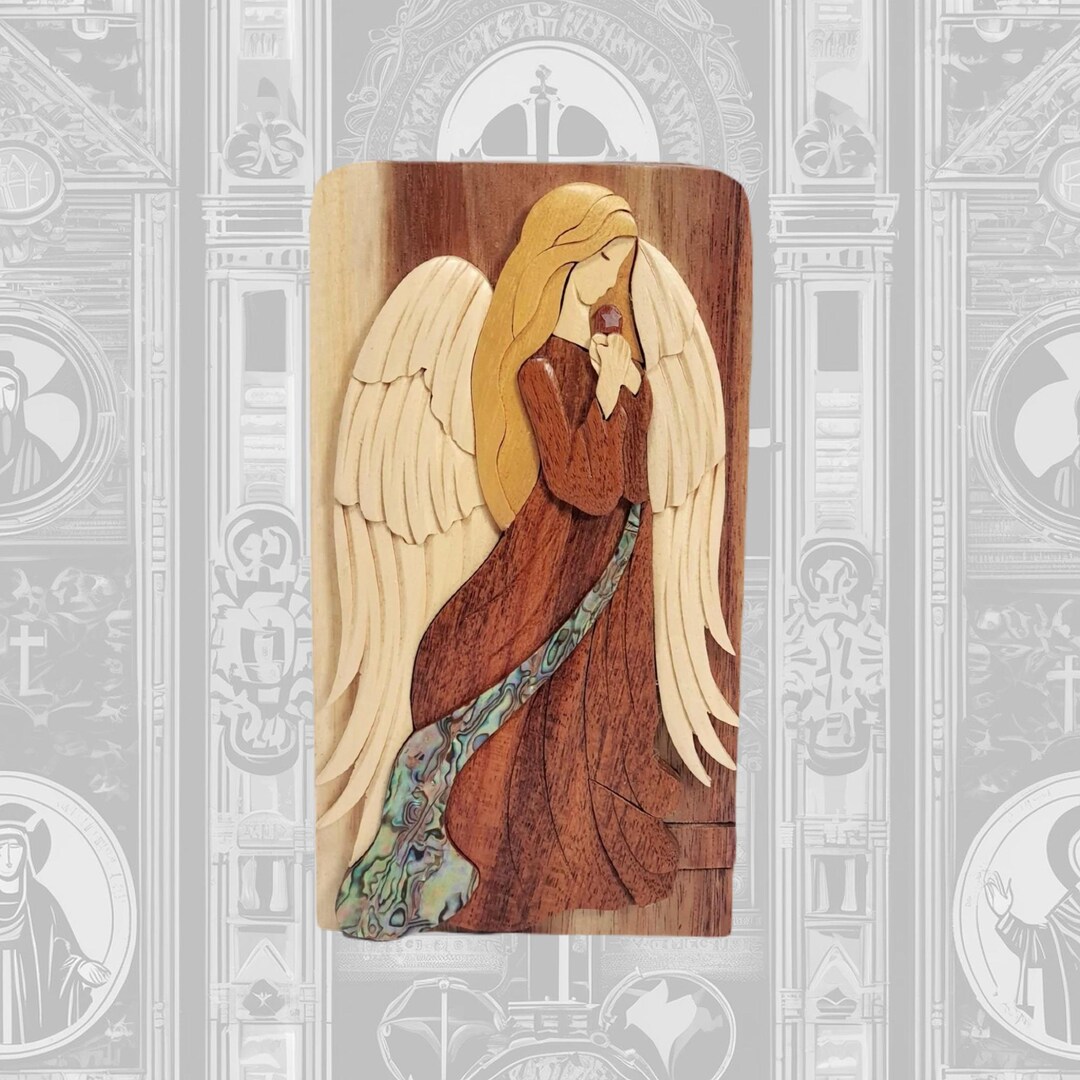 Perfect Angel With Abalone Inlay, SBPL-0010, Carver Dan's Hand-crafted ...