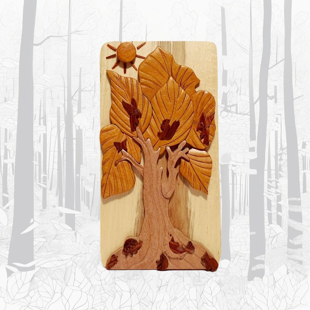Tree of Life, Carver Dan's Puzzle Boxes, Hand-crafted Wooden Keepsake ...