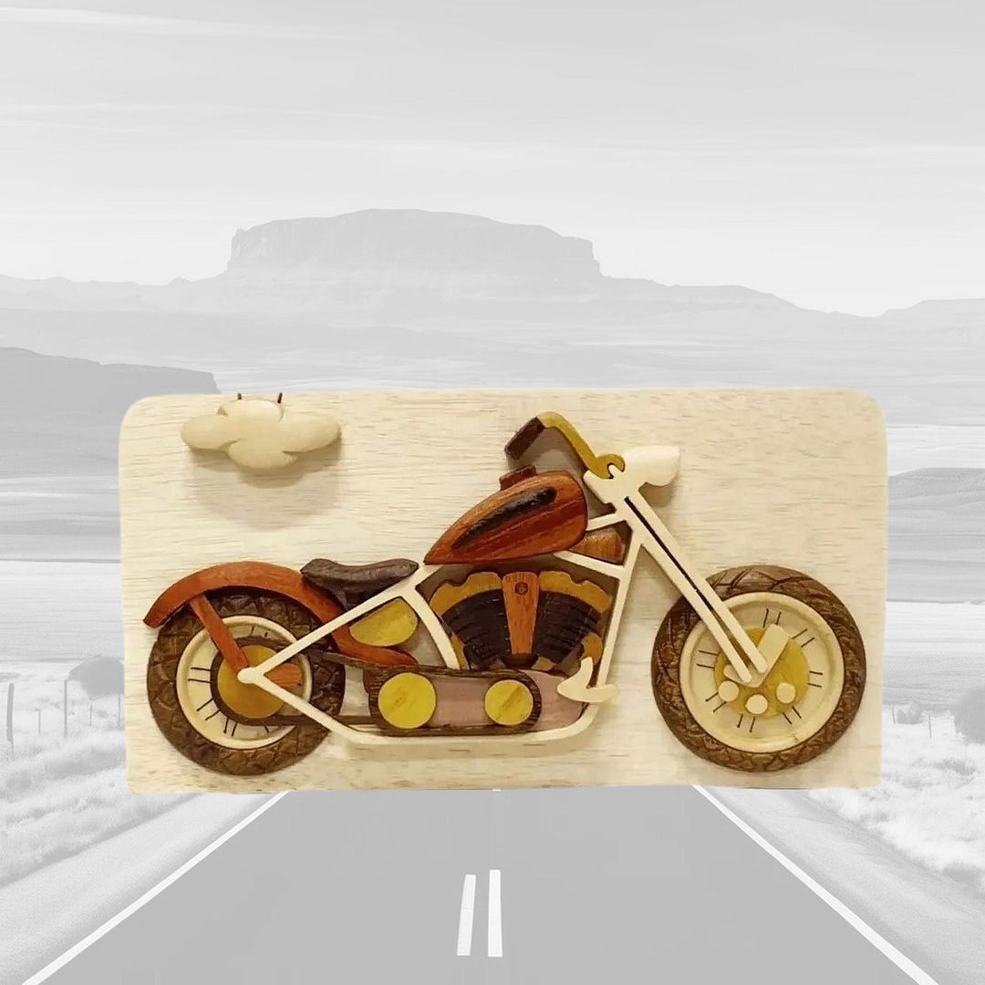 Motorcycle - Hand-crafted Wooden Keepsake Gift Box by Carver Dan's - Etsy