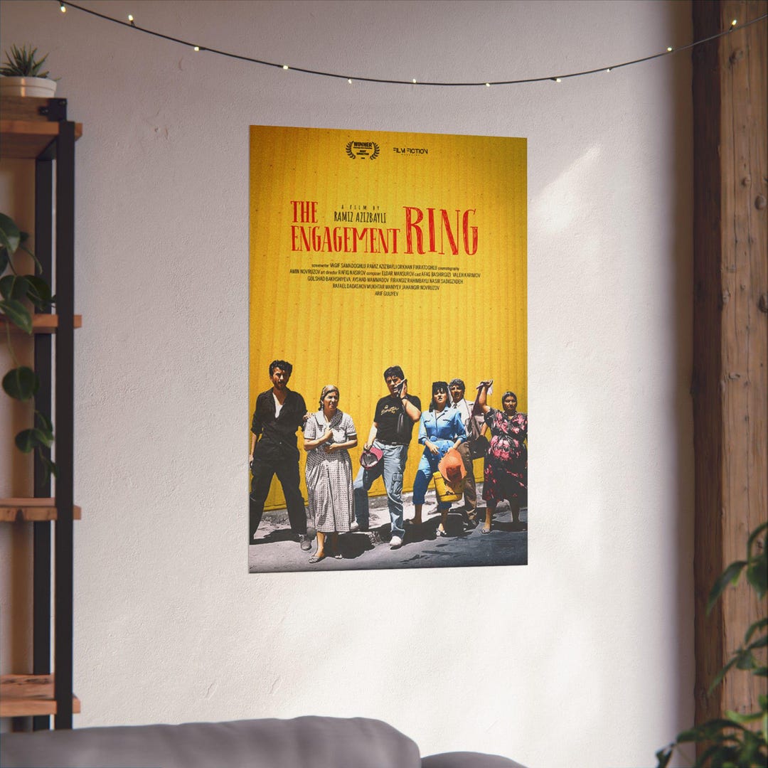 Iconic Azerbaijani Film Poster, the Engagement Ring, Vintage Poster ...