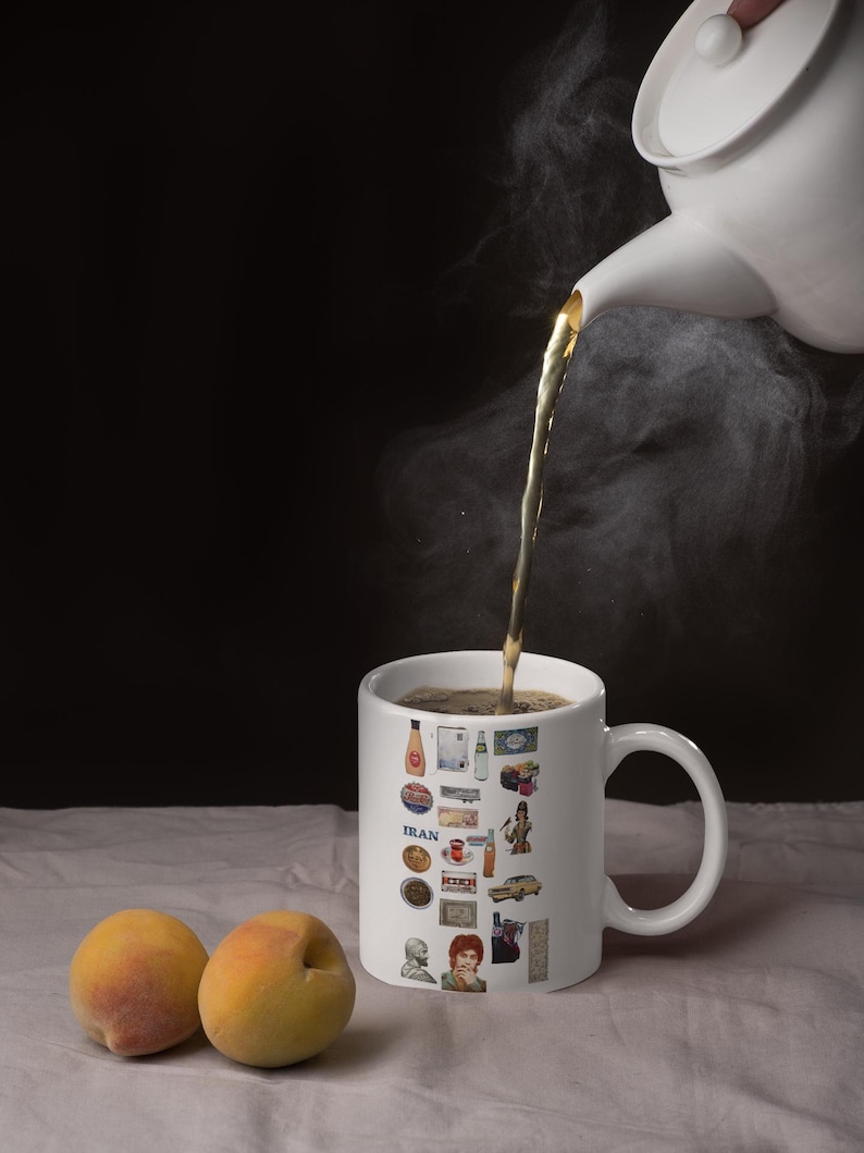 Iran Nostalgia Mug - Persian Retro Collage Art - Tehran Memories ...