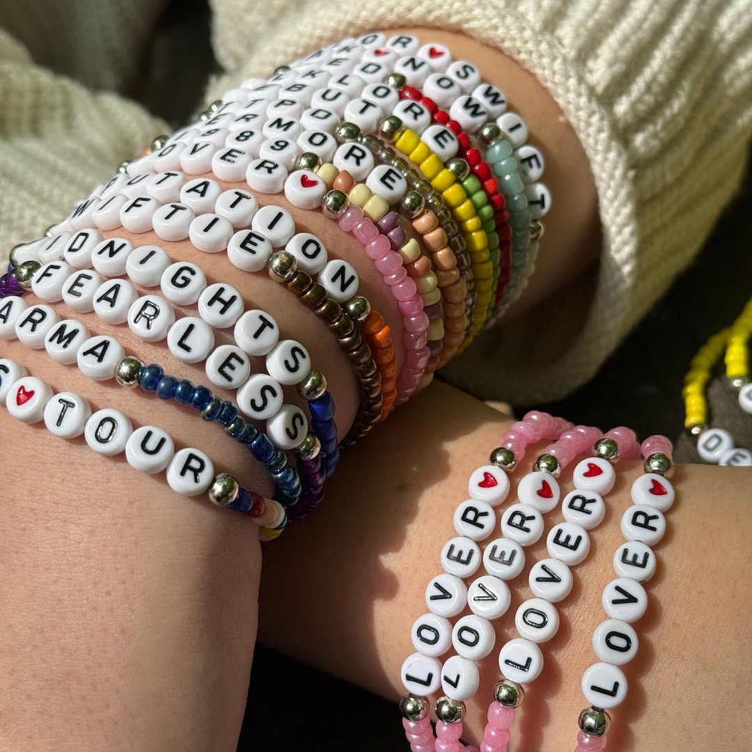 Eras Tour Friendship Bracelet: Handmade Beaded Swiftie Gift - Etsy