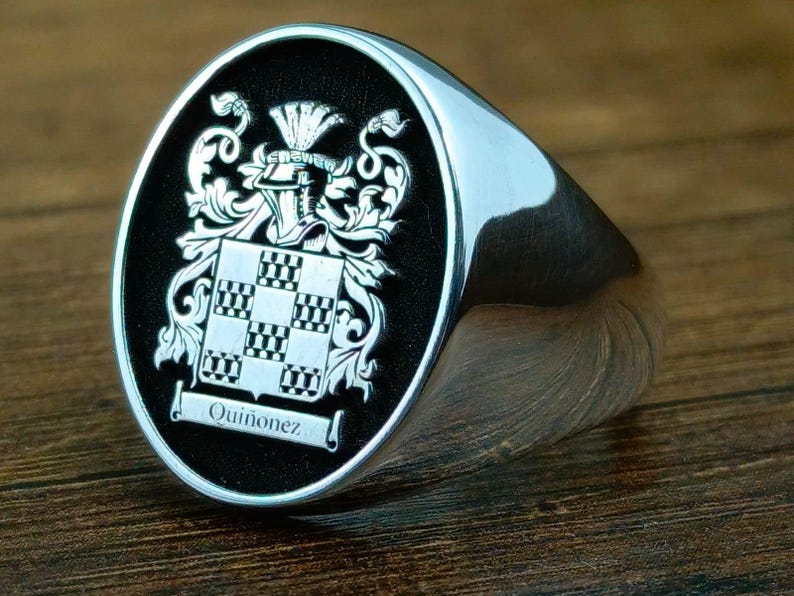 Family Crest Coat of Arms Custom Ring for Personalized Rings, Custom ...