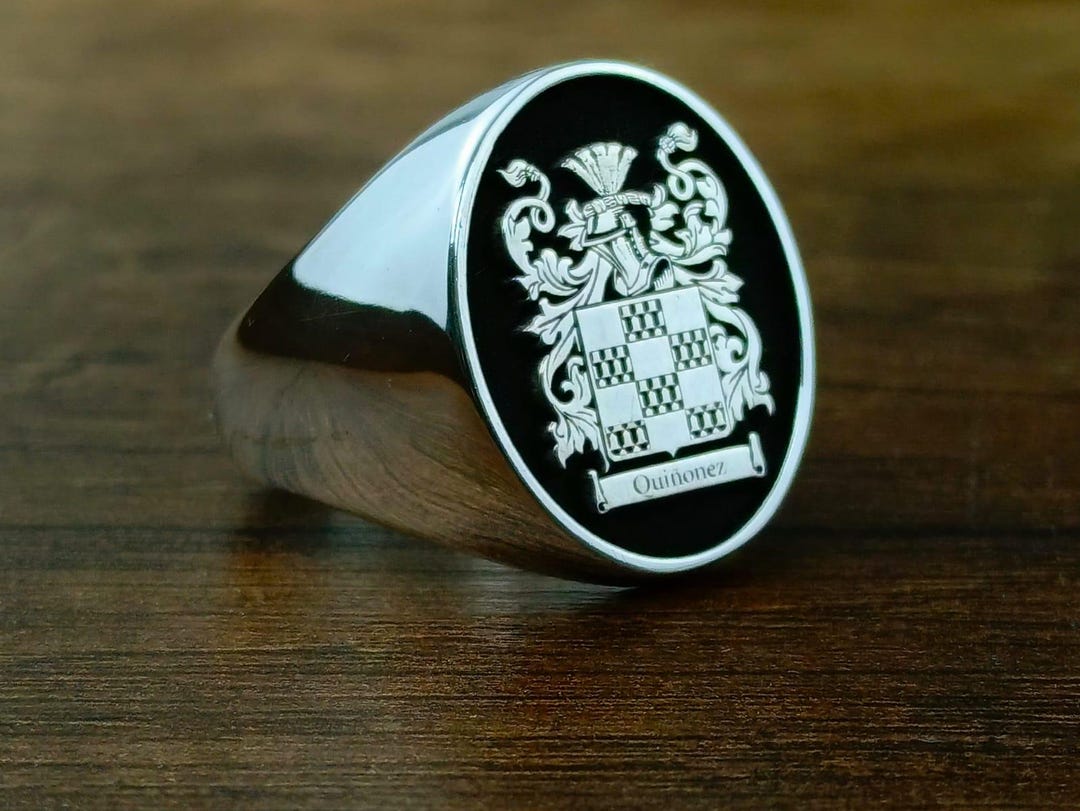 Family Crest Coat of Arms Custom Ring for Personalized Rings, Custom ...