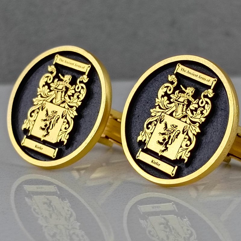 Gold Family Crest - Etsy