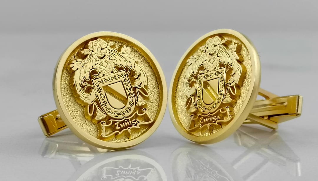Coat of Arms Cufflinks, Family Crest Cufflinks, University Cufflinks ...