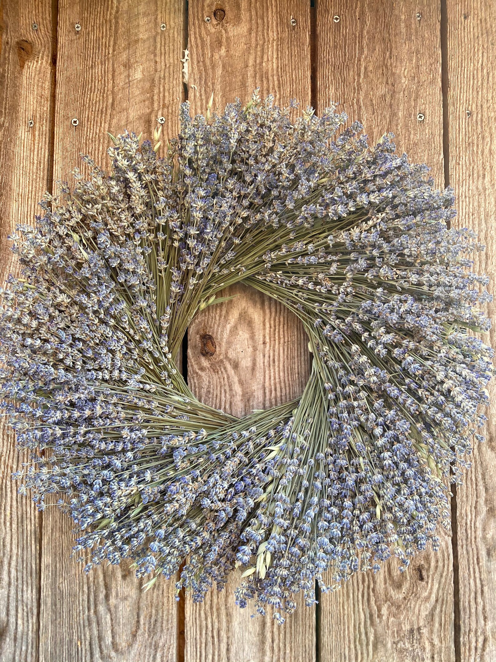 Dried Lavender Garden Wreath- 19-20" Best Seller! Spring Summer Fall ...