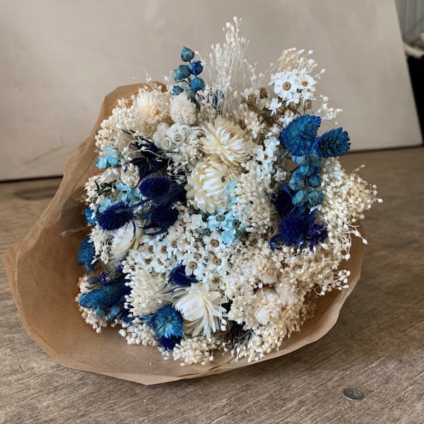 Blue Dried Flowers - Etsy