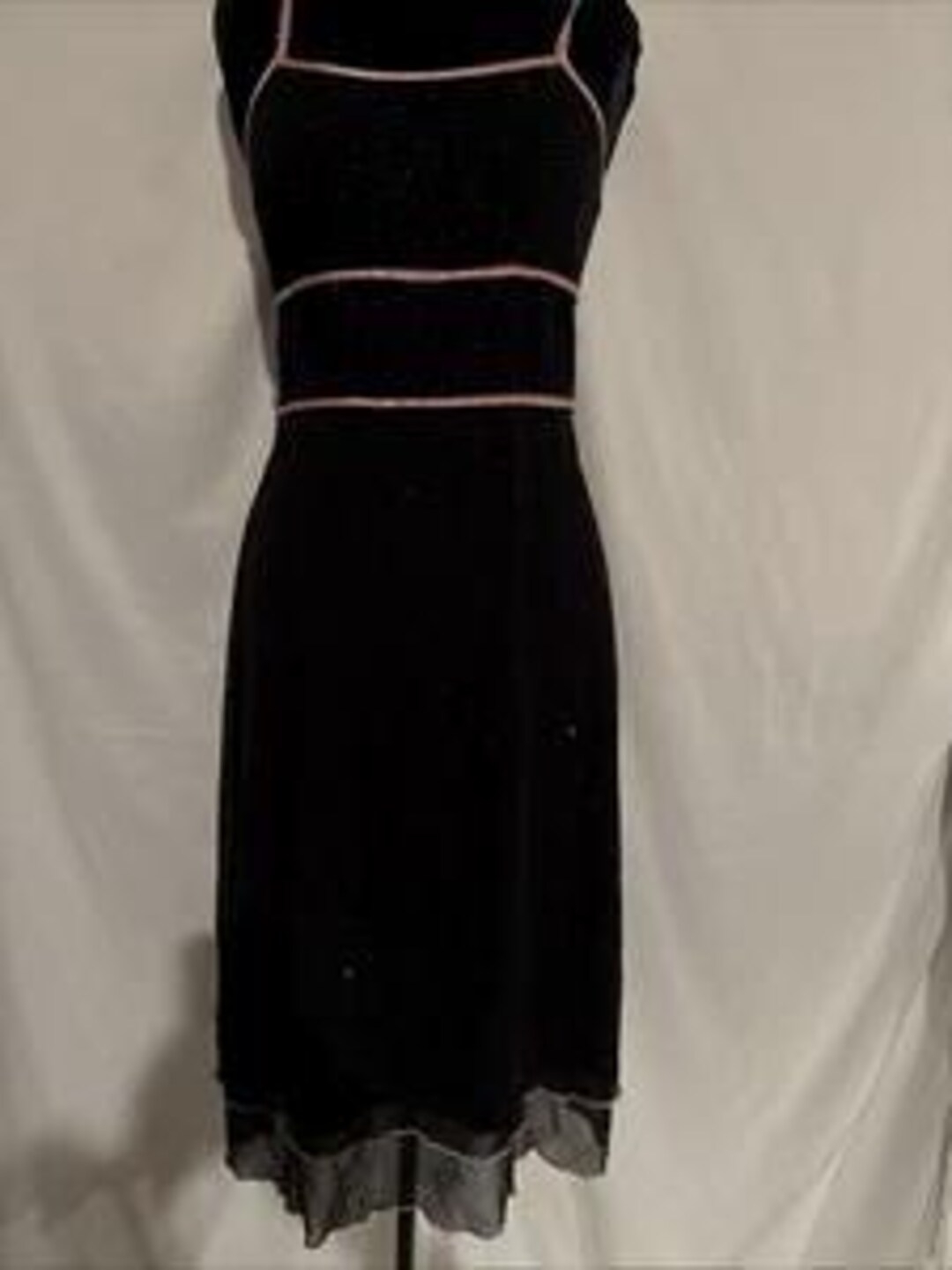 Vintage Y2K Byer Too Dress M Black Glitter Whimsigoth USA - Etsy