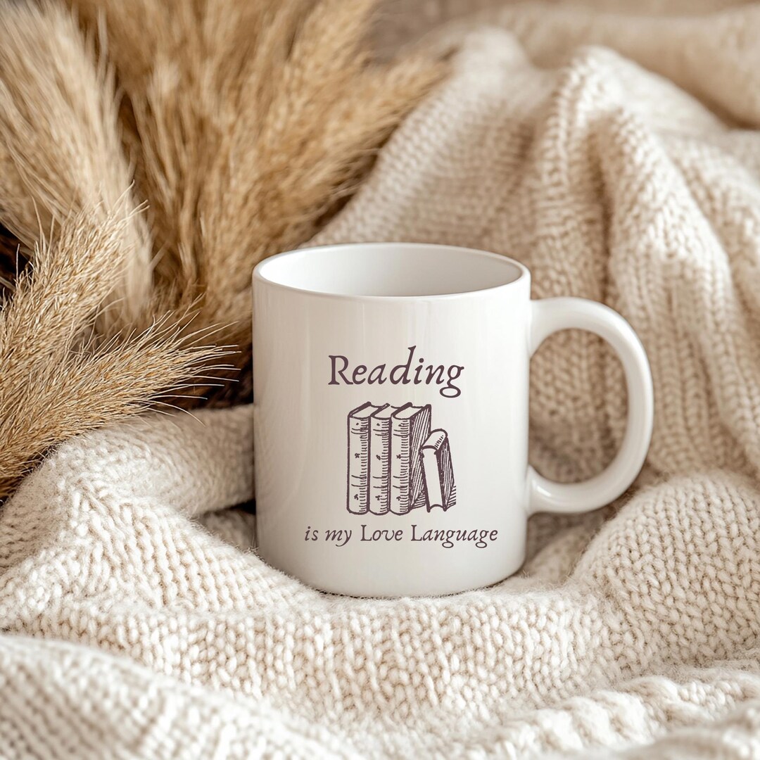 Reading is My Love Language Ceramic Mug - Etsy