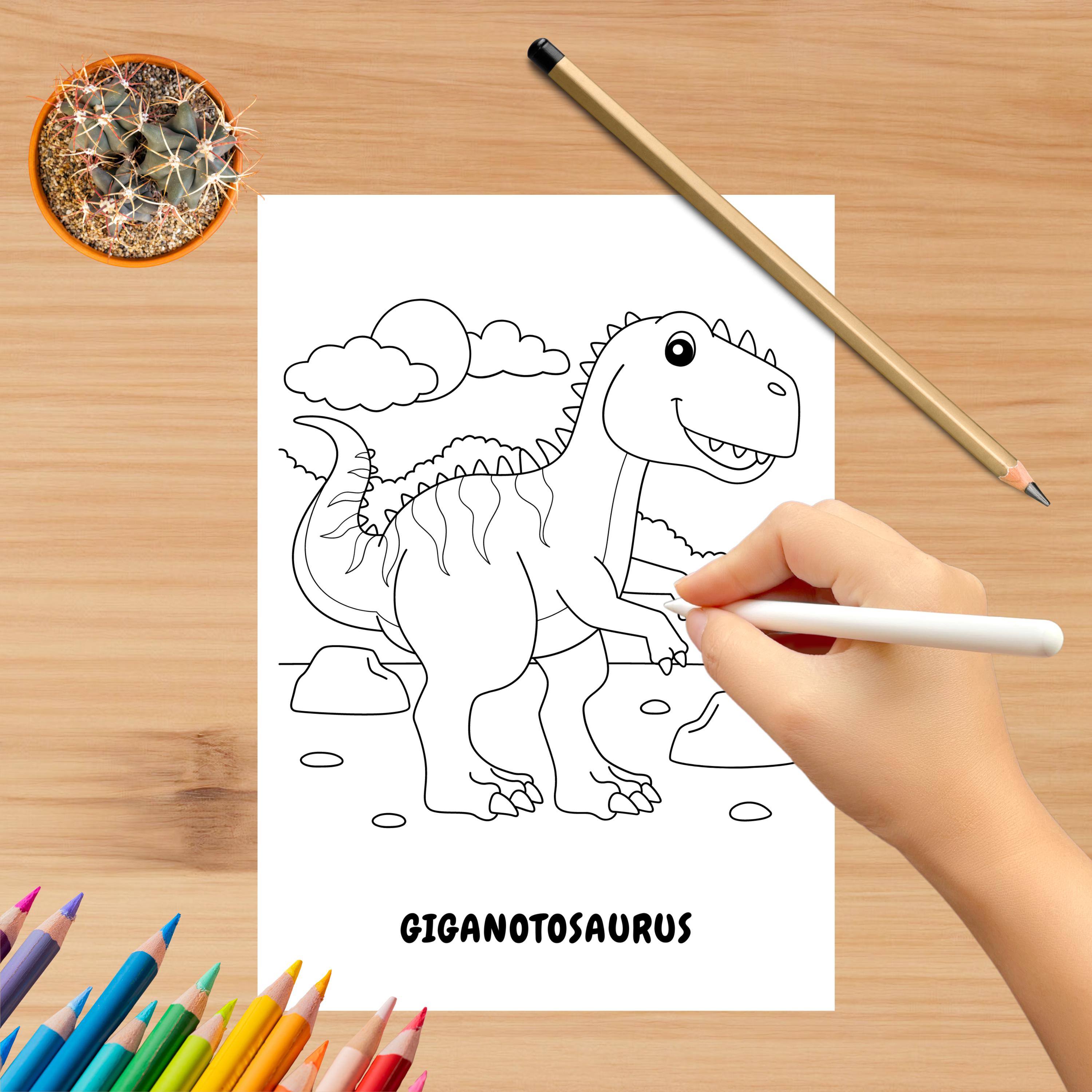 30 Dinosaur World - Themed Colouring Pages for Kids - Etsy