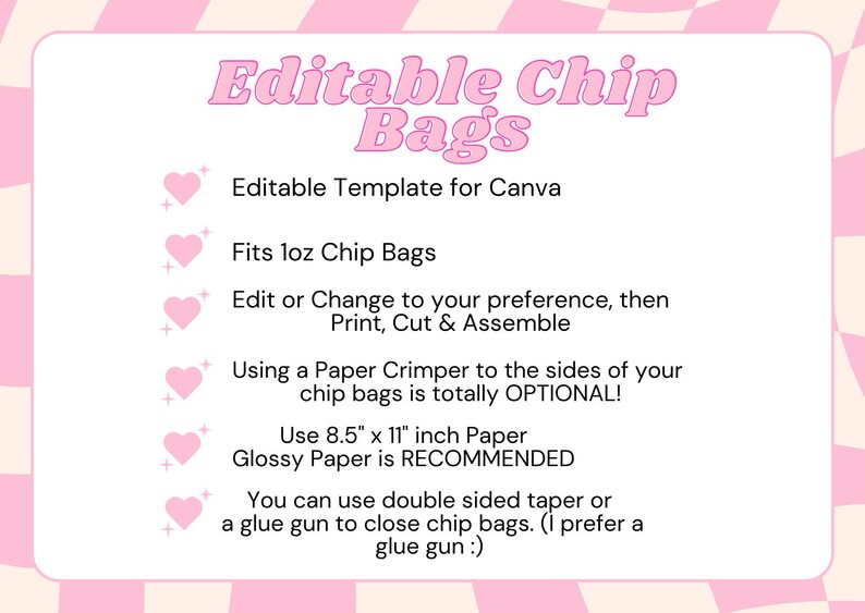 Tranformers Editable Chip Bags - Etsy