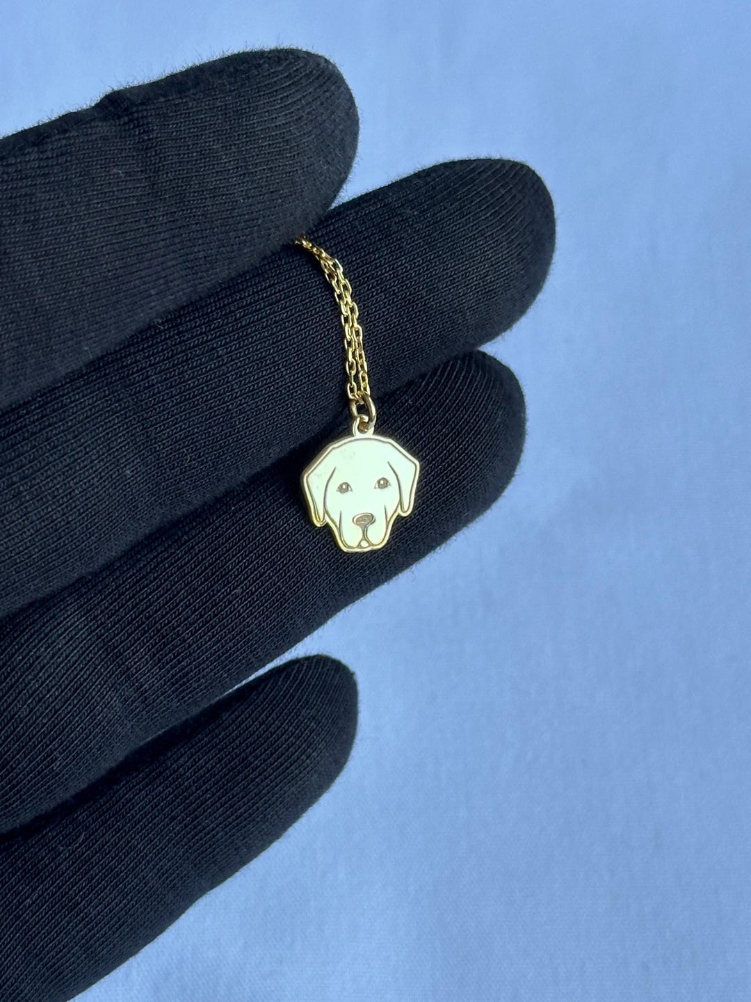 Labrador Necklace · 14K Gold Plated · 925K Sterling Silver · Dog ...
