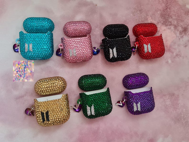 Bts Inspired Army Bias Bling Air Pod 1 & 2 Case Kpop Bangtan Boys - Etsy