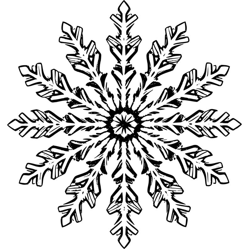 Snowflake SVG Bundle, Winter Artwork and Clipart for DIY Projects ...