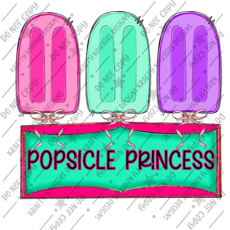 Popsicle Princess PNG - Etsy