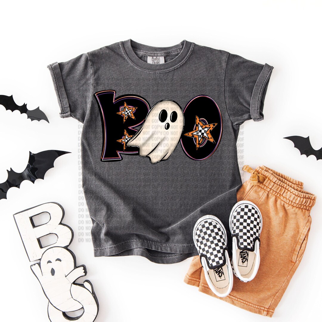 Ghostly Boo Stars Halloween Digital Png - Etsy