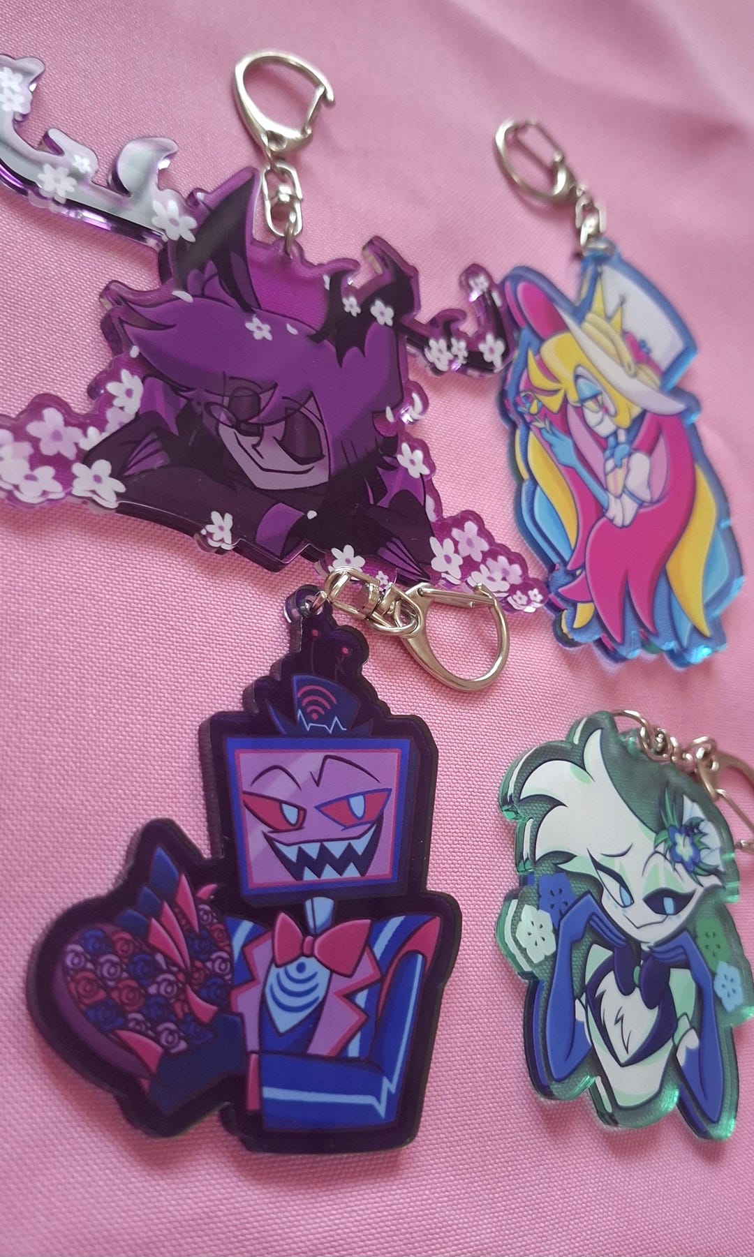 Hazbin Hotel PRIDE Colors Keychain Set One [PRE-ORDER] - Etsy