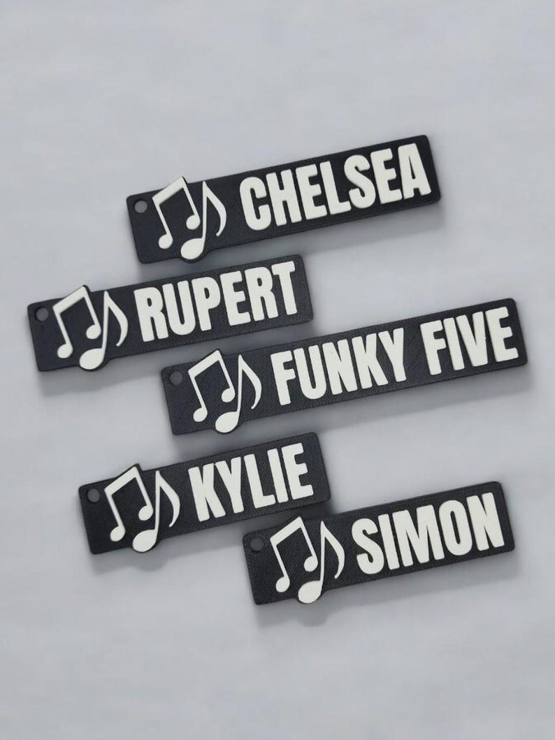 Personalised Music Keychain: 3D Printed Beam Note Symbol - Etsy