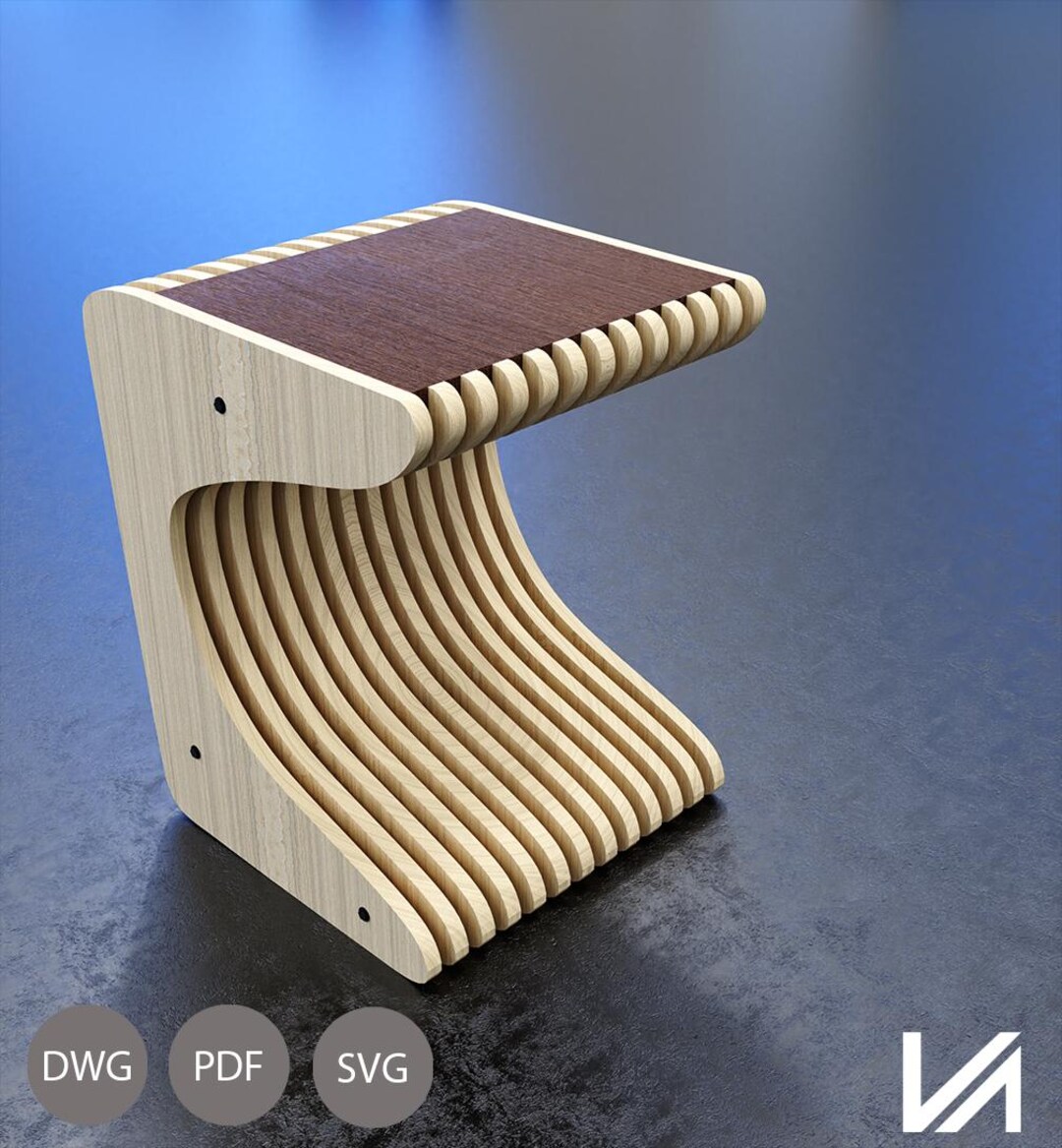 Parametric Stool Z-1 / Wooden Seat / CNC Files for Cutting - Etsy