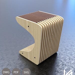 Parametric Stool Z-1 / Wooden Seat / CNC Files for Cutting - Etsy