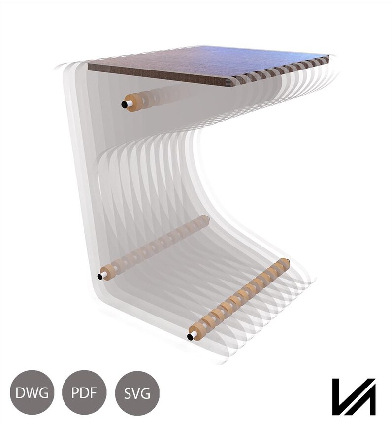 Parametric Stool Z-1 / Wooden Seat / CNC Files for Cutting - Etsy