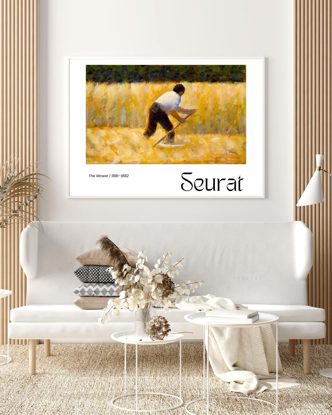 Georges Seurat the Mower Poster Print,classic Pointillist Art,stylish ...