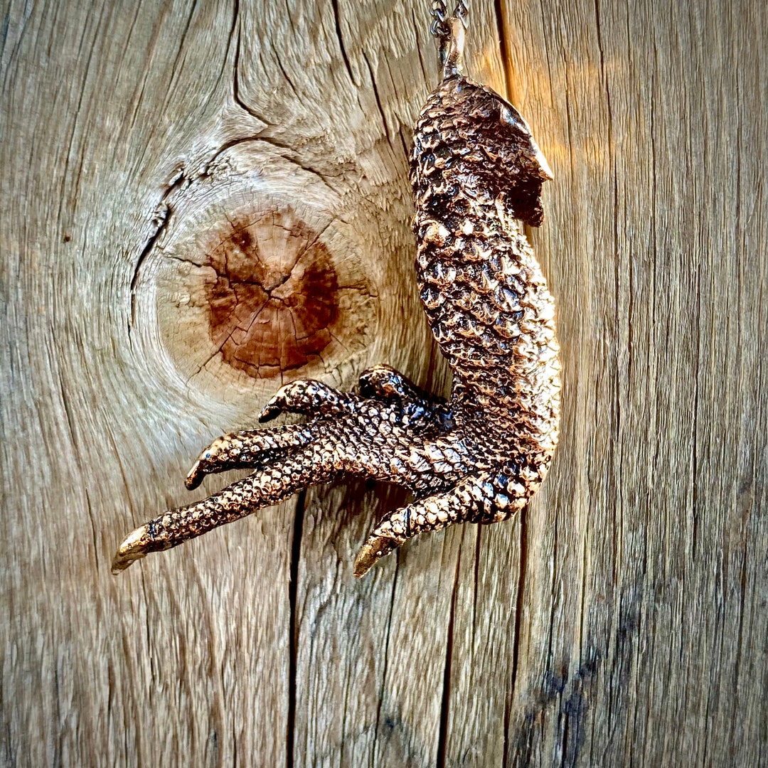Cast Bronze Bearded Dragon Lizard Foot Pendant - Good Luck Charm - Etsy