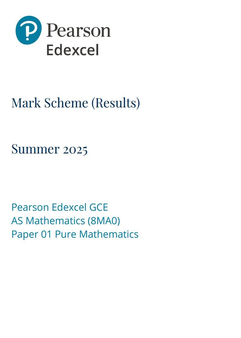 AS grade Edexcel Maths 2025 - Alle Papiere mit Notenschemata - Etsy.de