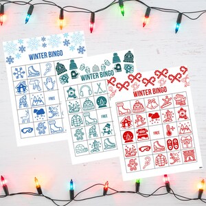 Printable Winter Bingo Game - Etsy
