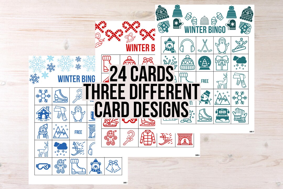 Printable Winter Bingo Game - Etsy