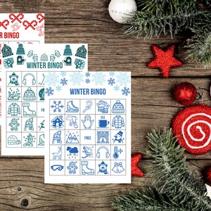 Printable Winter Bingo Game - Etsy