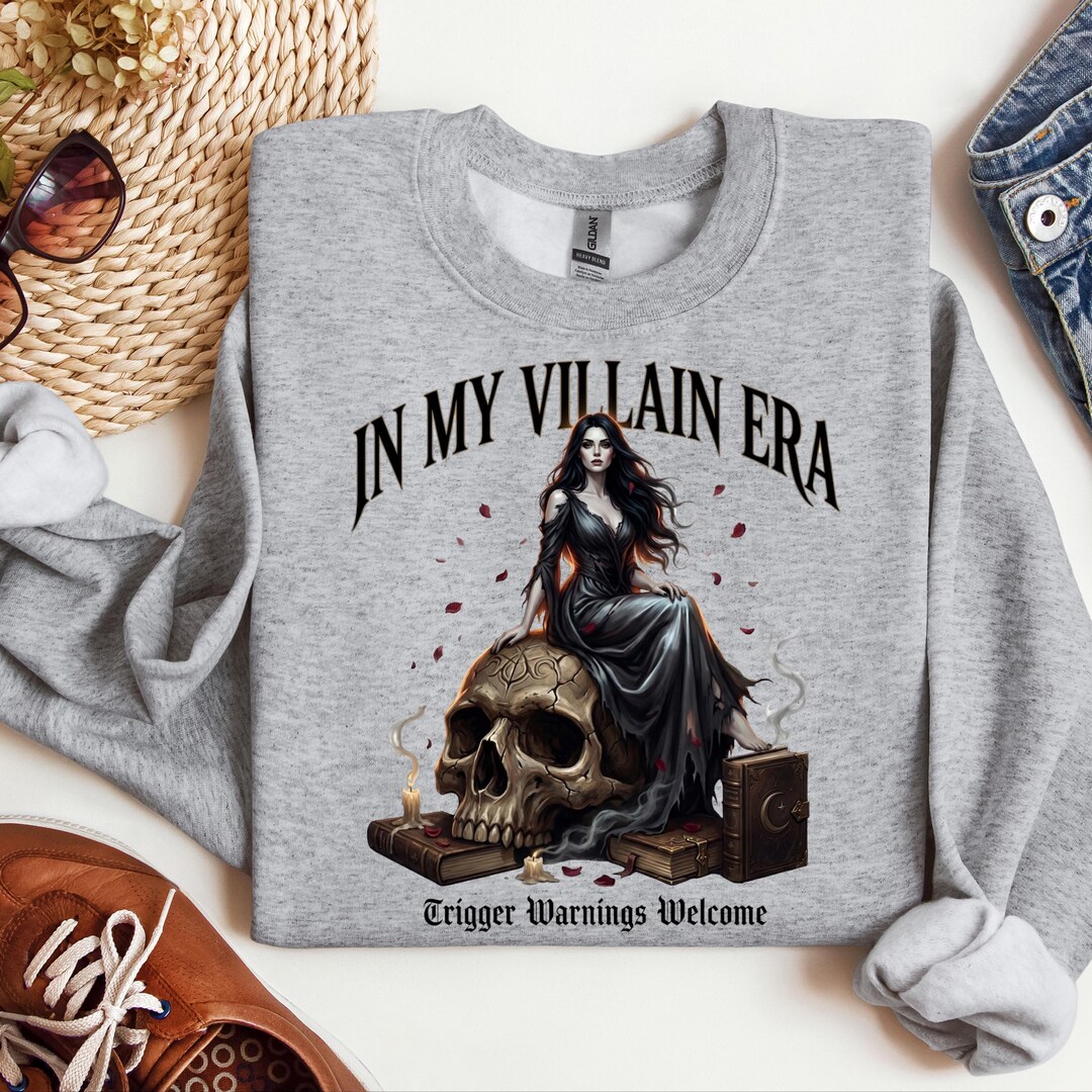 Villain Era Shirt – Dark Romantic Gothic Fantasy Sweatshirt, Dark ...