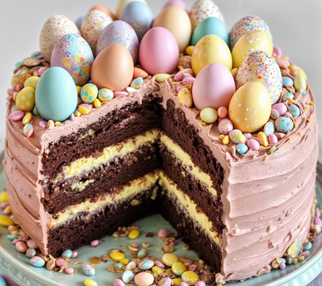 BEST RECIPE for Easter Egg Layer Cake, Easy Recipe, Dinner Recipe, Party Recipe - Etsy