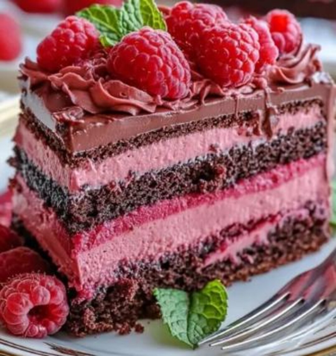BEST RECIPE for Heavenly Raspberry Chocolate Mousse Cake, Easy Recipe ...