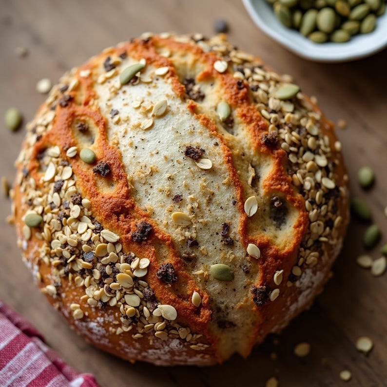 BEST RECIPE for Seeded Oat Bread No Kneading, Easy Recipe, Dinner Recipe, Party Recipe - Etsy Canada