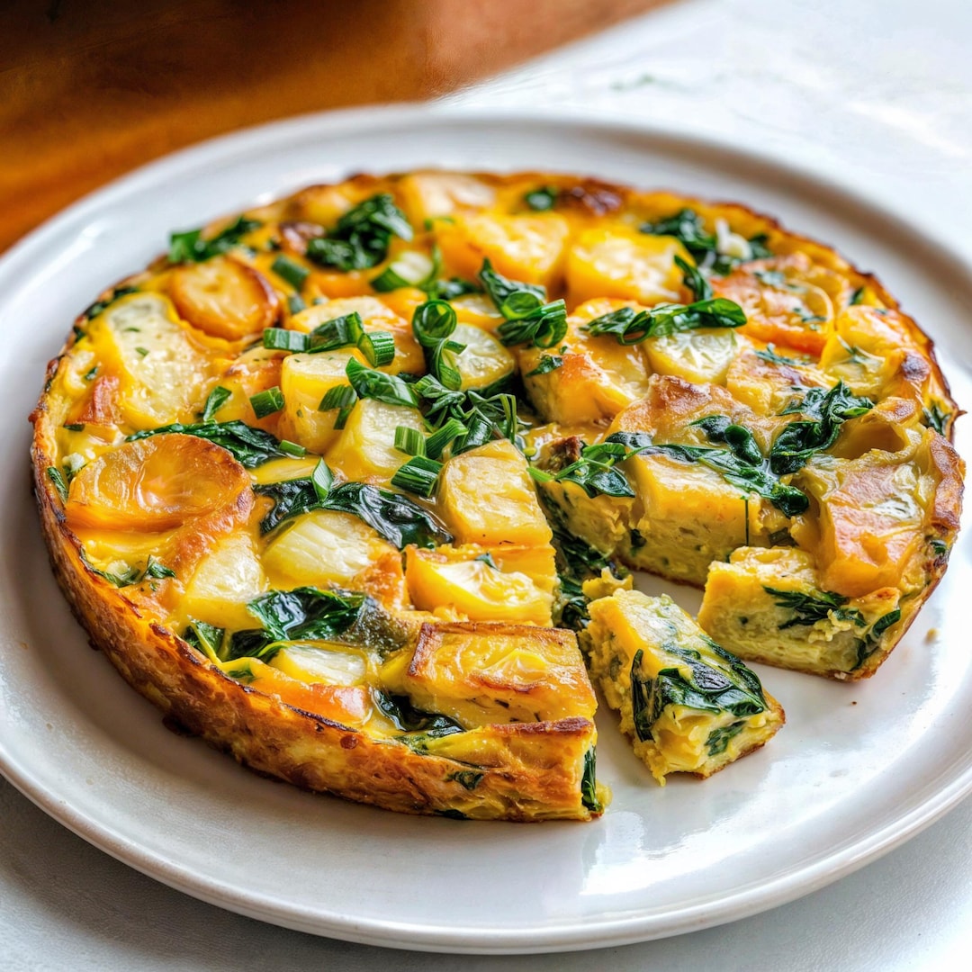 Potato Spinach Frittata Recipe: Easy Dinner, Party Recipe (digital ...