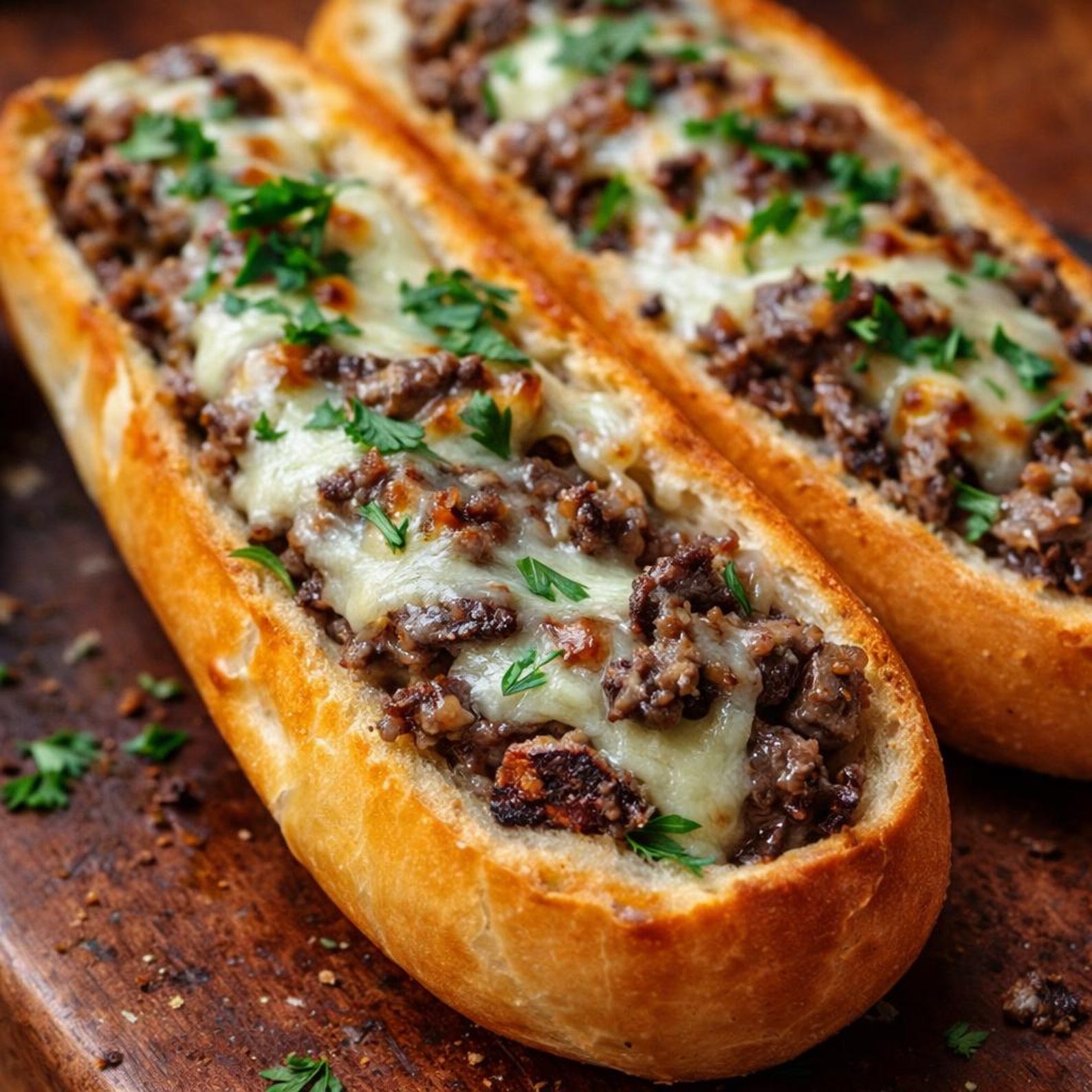 French Garlic Philly Cheesesteak Bread Recipe PDF (digital Download) - Etsy