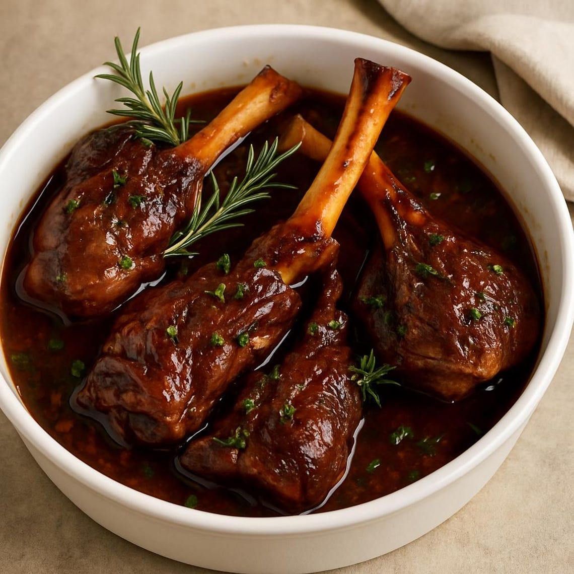 Tender Braised Lamb Shanks Recipe: Easy Dinner (digital Download) - Etsy