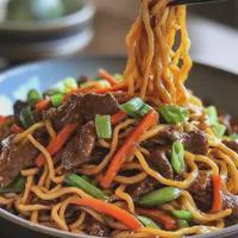 Beef Lo Mein Recipe: Savory Stir-fry Dinner (digital Download) - Etsy